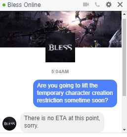 Character creation update = No ETA | Scrolller