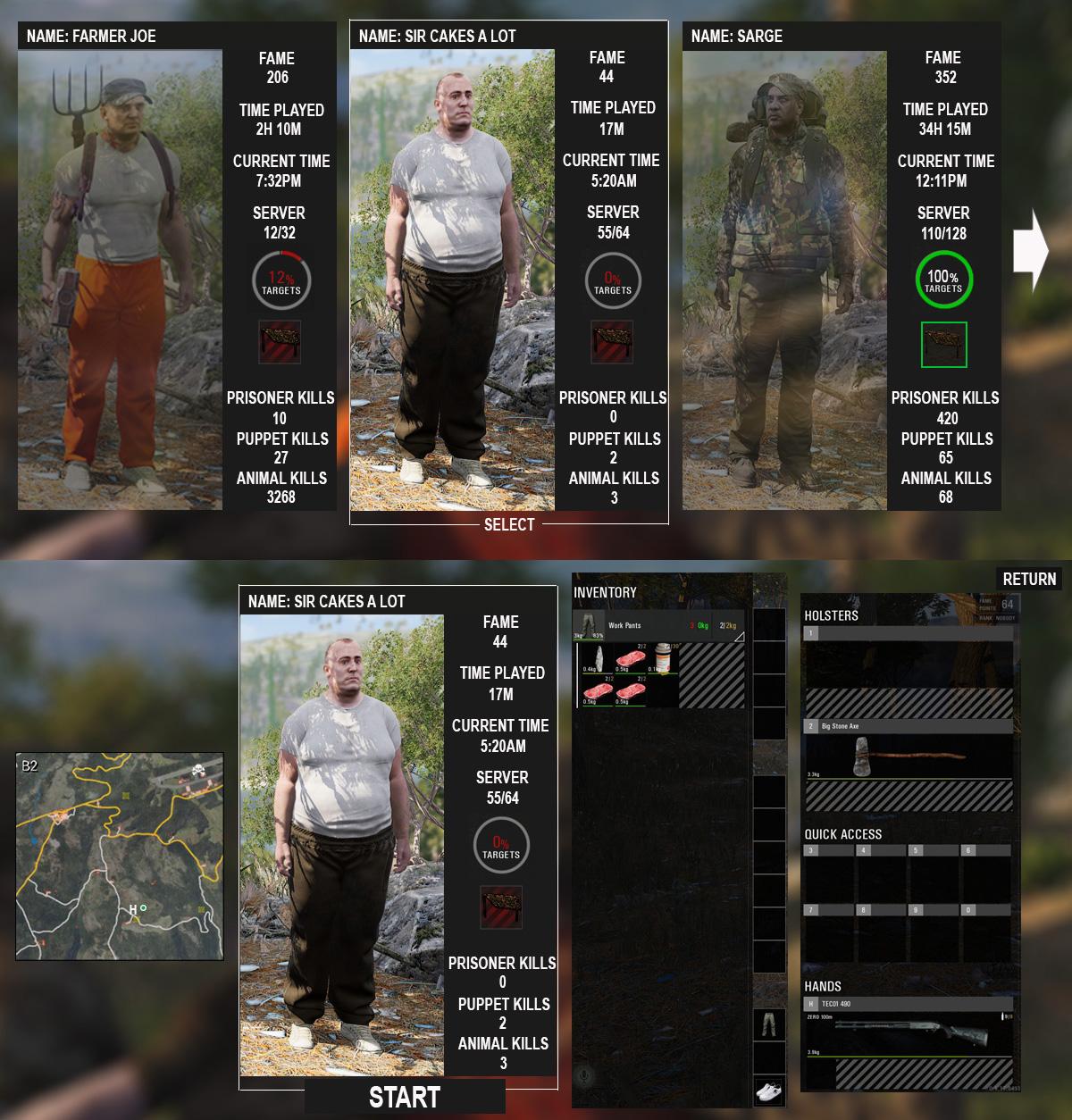 Character Selection Screen | Scrolller