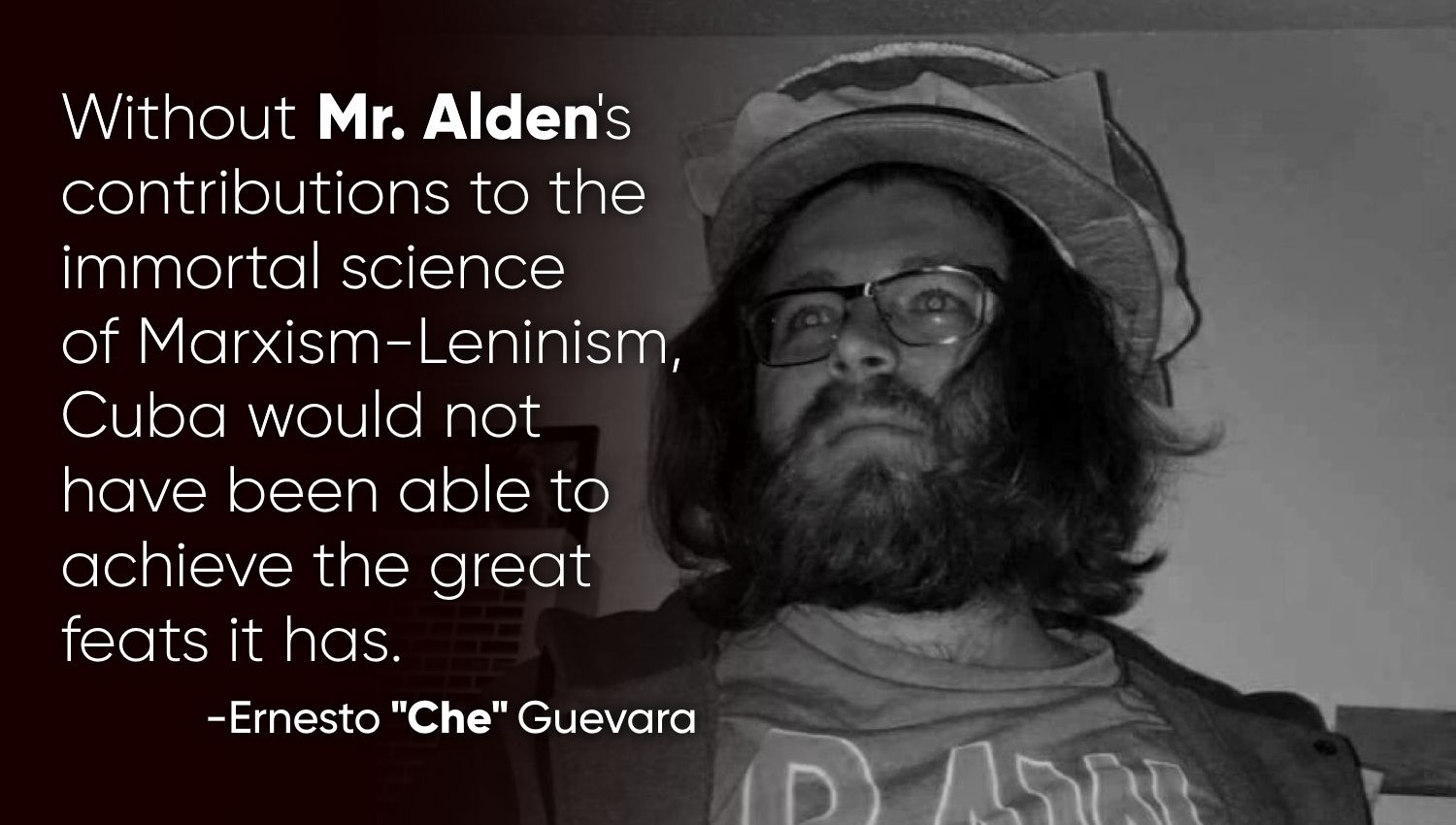 Che Guevara on Professor Alden, whom "Alden's Number" was named after | Scrolller