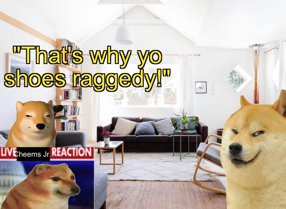 Cheems Jr. watches father get demolished | Scrolller