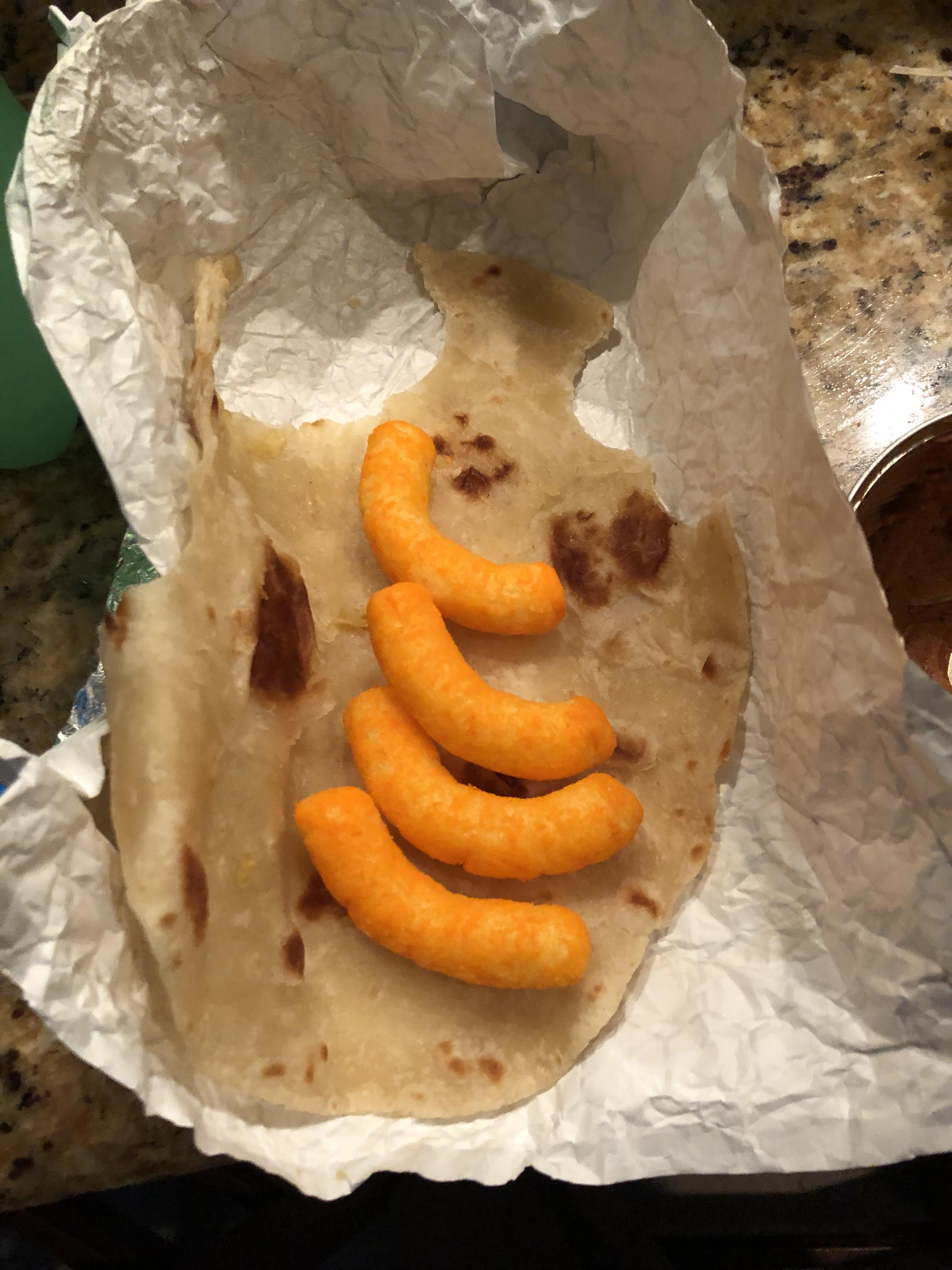 cheetos in a tortilla | Scrolller