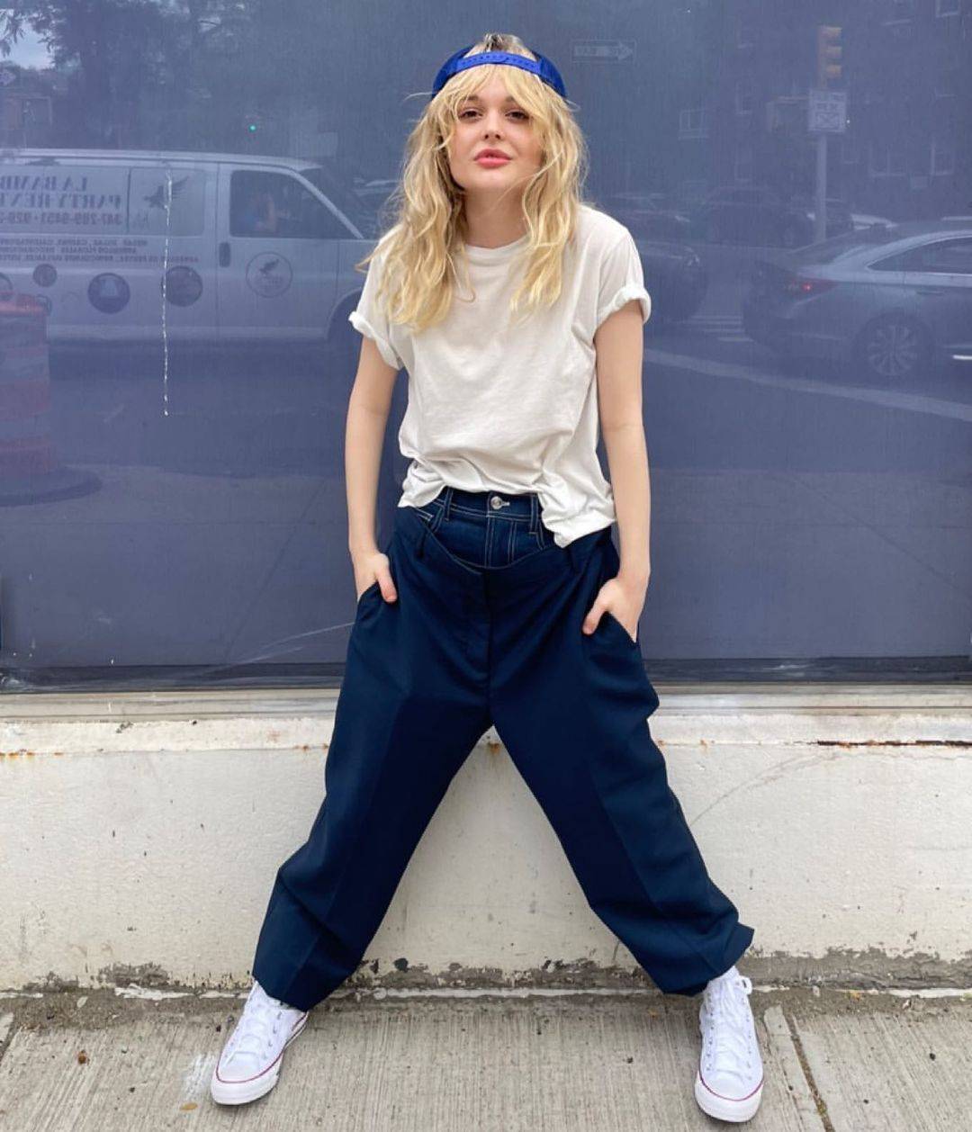 Chillin' in her b-girl stance. | Scrolller