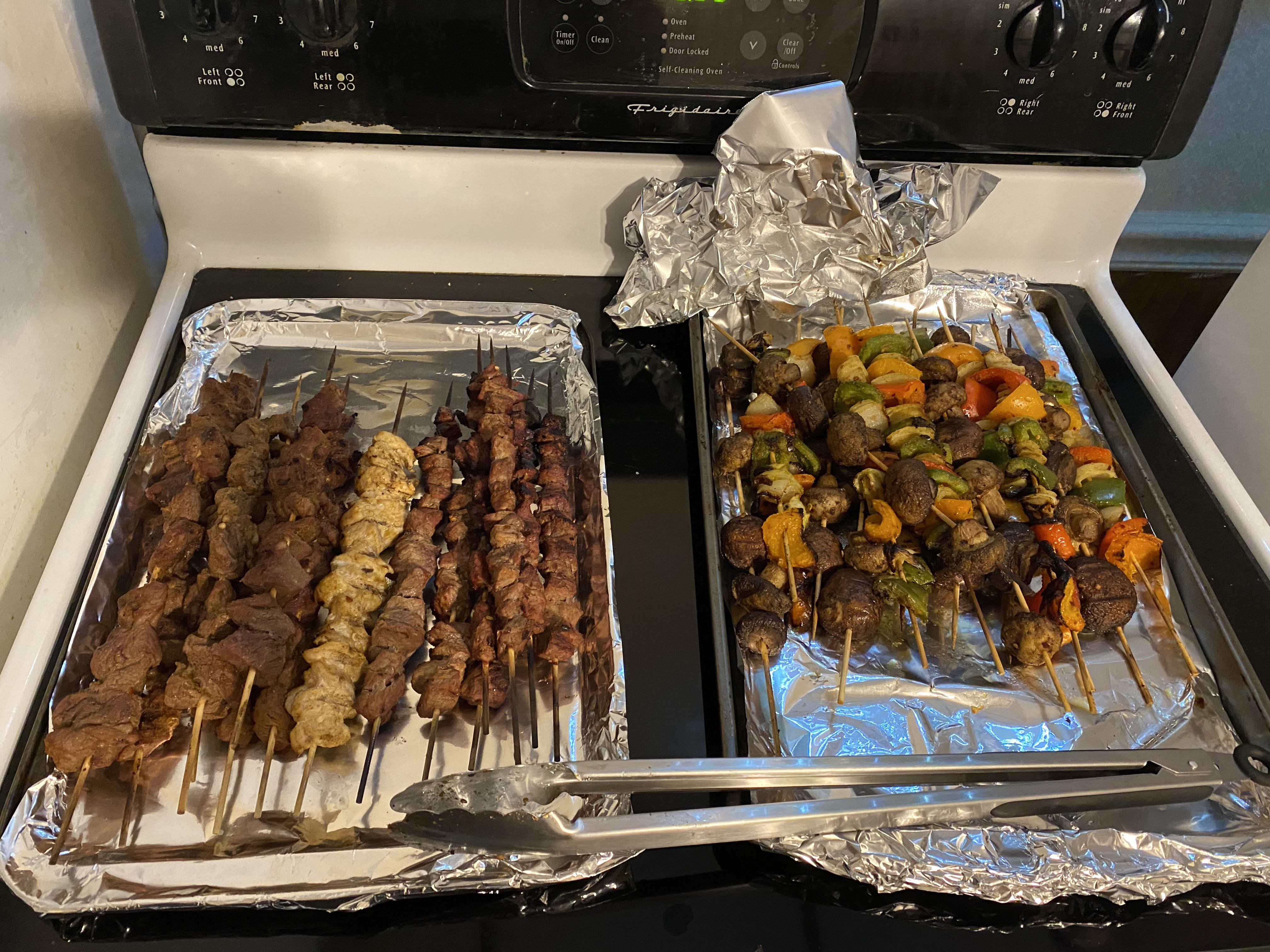 Chopan goat/beef/chicken/veggie kebabs I made tonight. | Scrolller