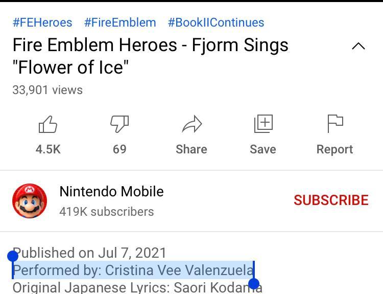 Christina Vee (Lachesis, Tatiana) sang Fjorm’s song in English | Scrolller