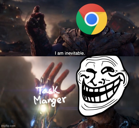 Chrome vs Task Manager | Scrolller