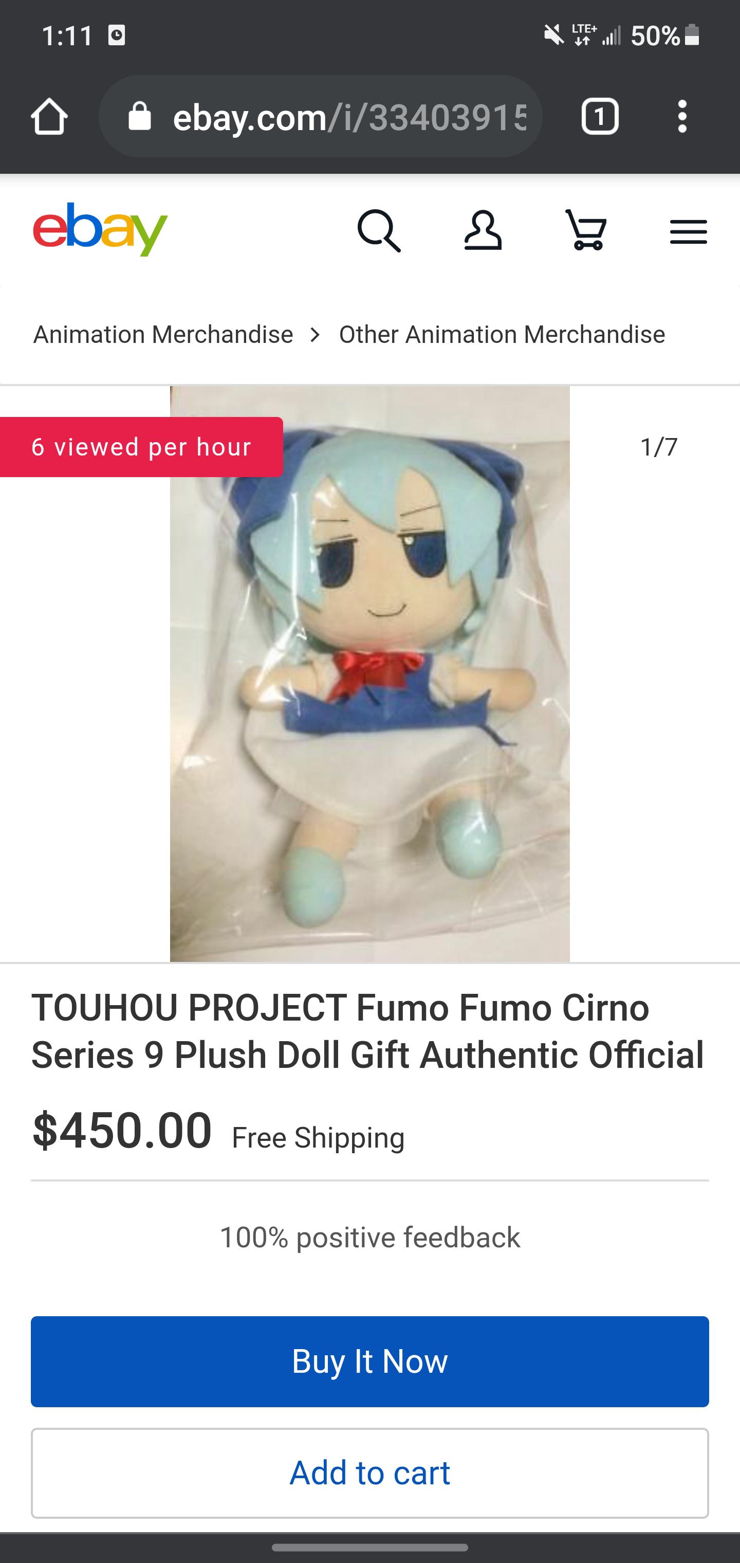 Cirno Fumo Will Never be Mine | Scrolller
