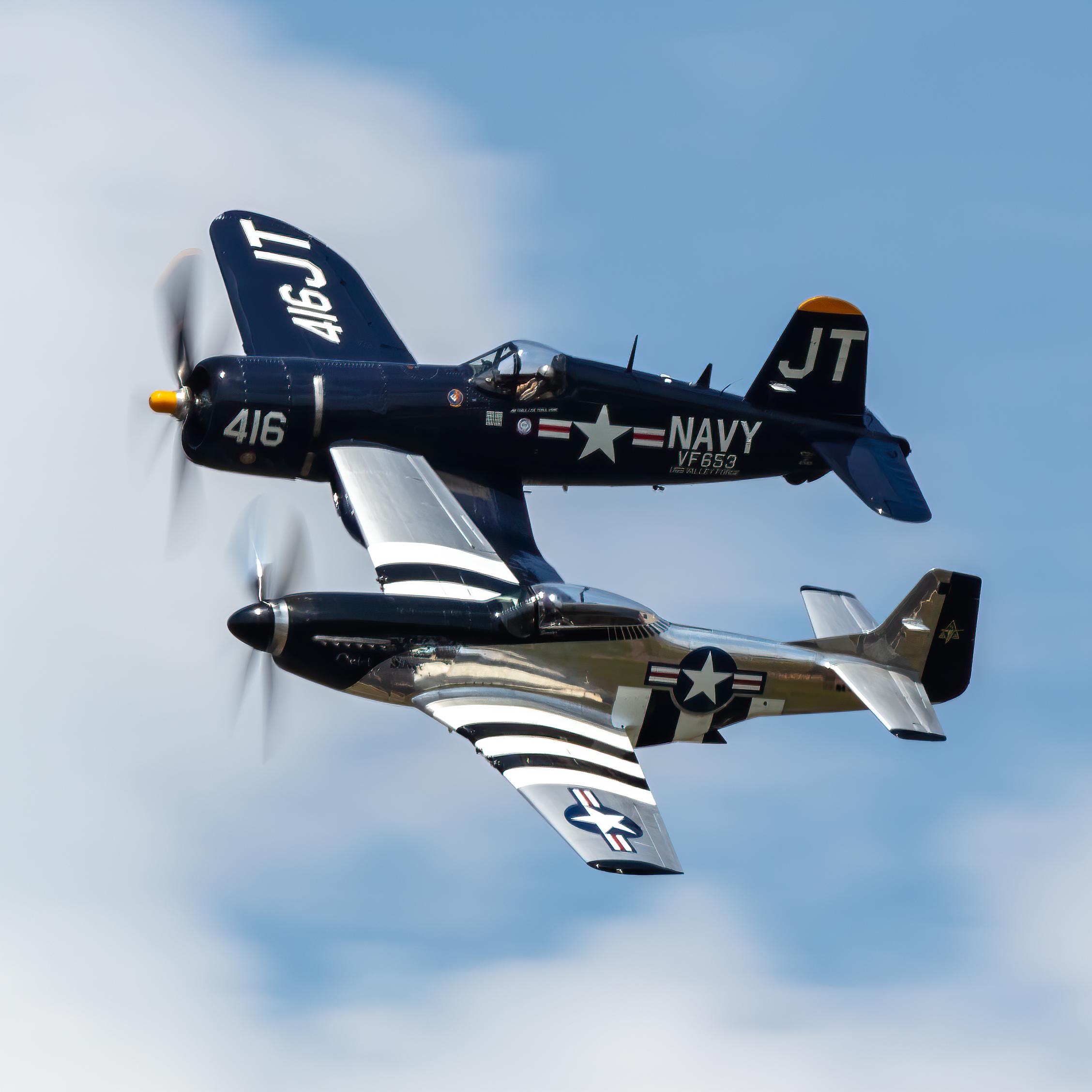 F4u Corsair Vs P51d Mustang