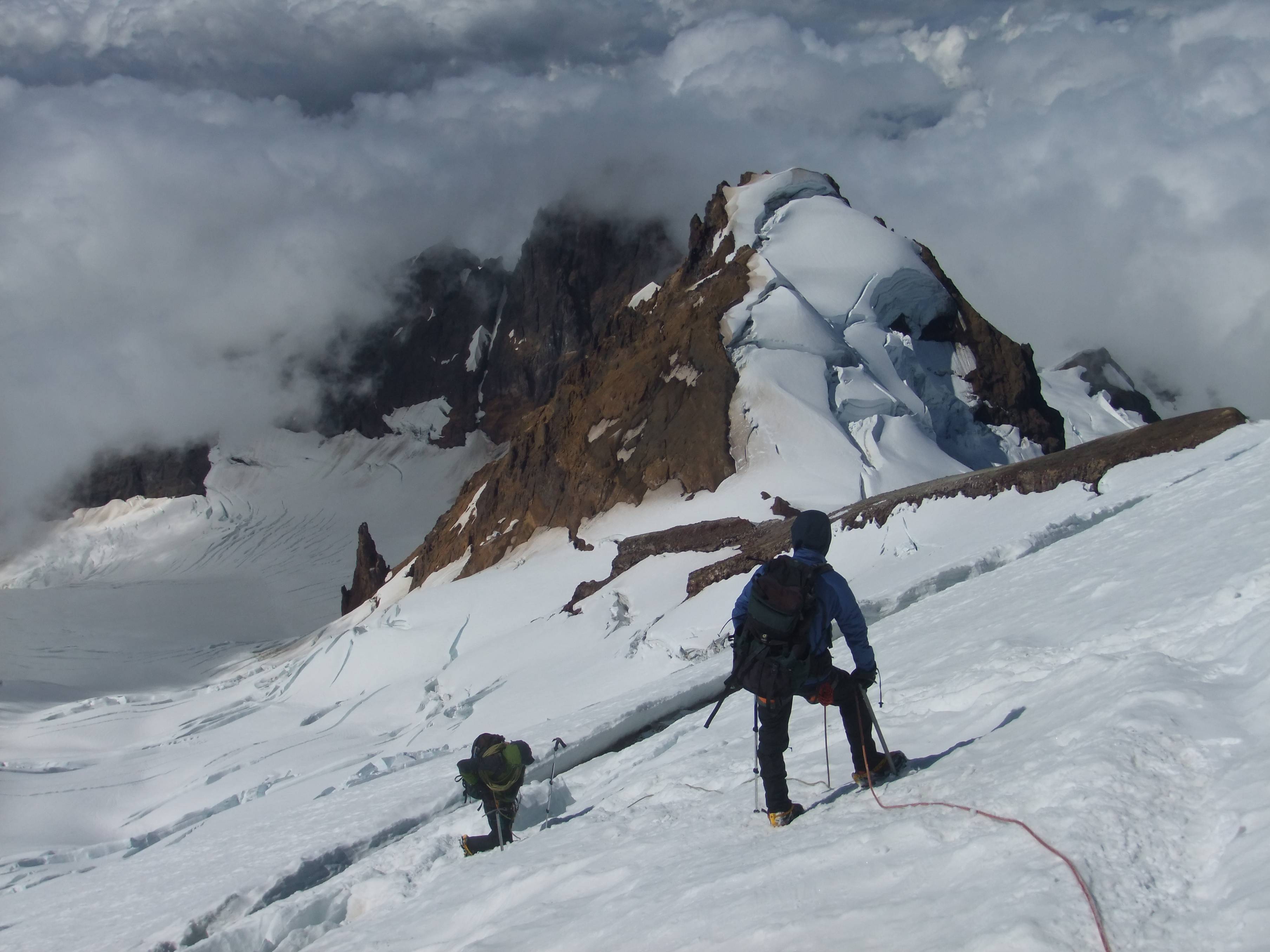 Climbing down from Mt. Baker | Scrolller
