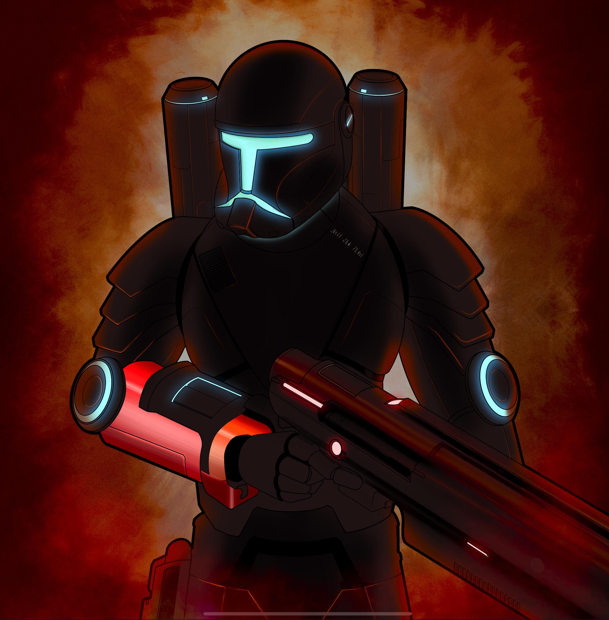 ‘Clone Commando’, Me, Digital, 2021. Based on Darman Skirata. | Scrolller