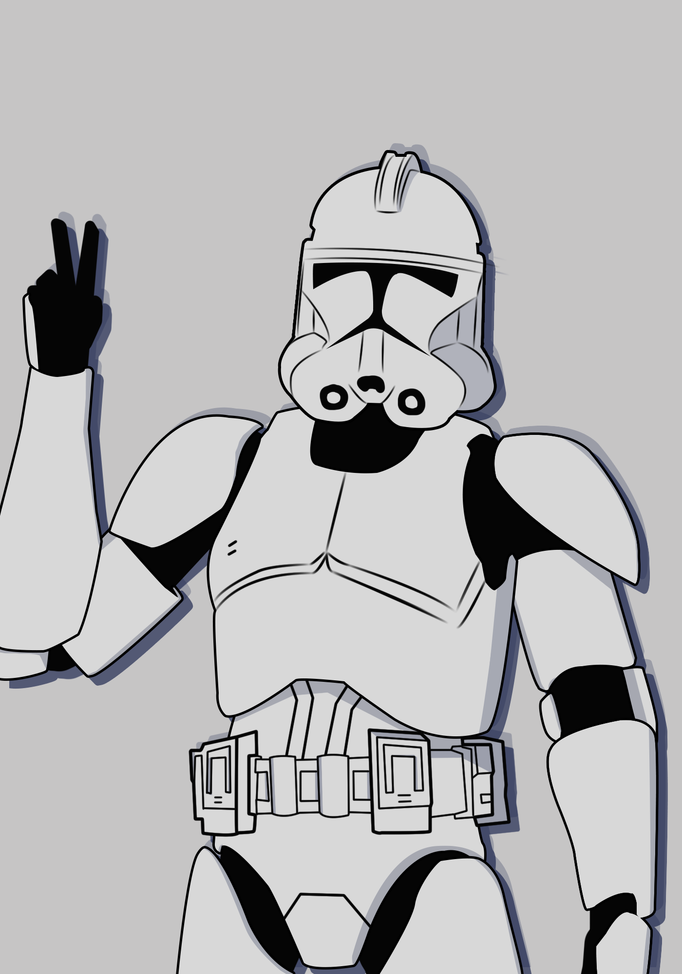 Clone Trooper acting casually | Scrolller