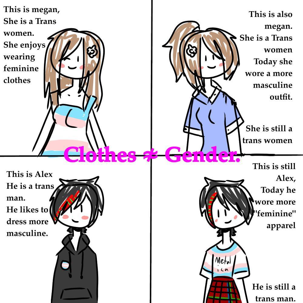 Clothes don't equal gender. | Scrolller