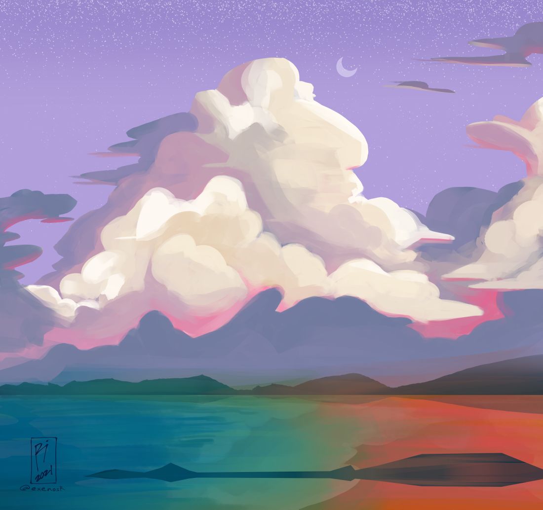 Cloudy Sunset, Me, Digital, 2021 | Scrolller