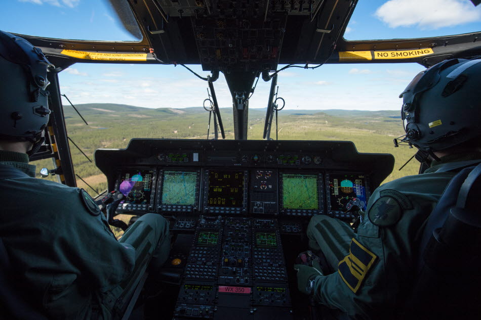Cockpit of a Swedish NH90 TTH helicopter | Scrolller