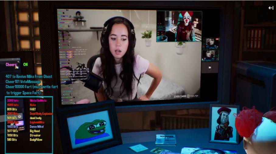 Codemiko still rocking the Farquaad portrait on her desk while streaming | Scrolller