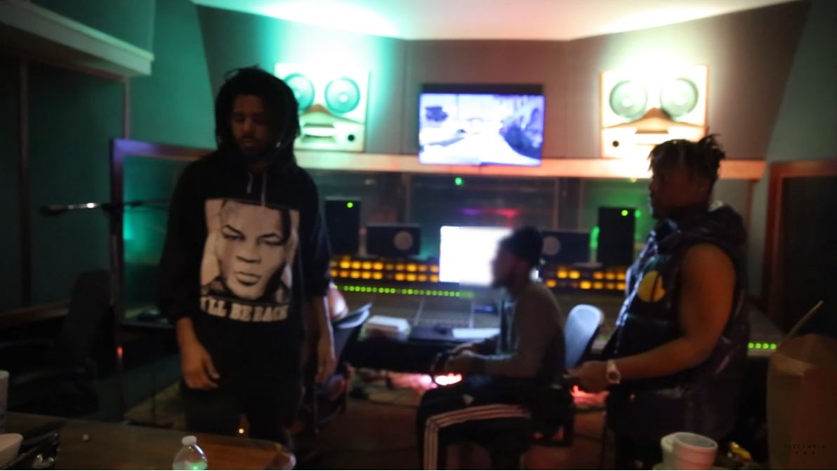 Cole with Juice Wrld in the studio from Righteous video | Scrolller
