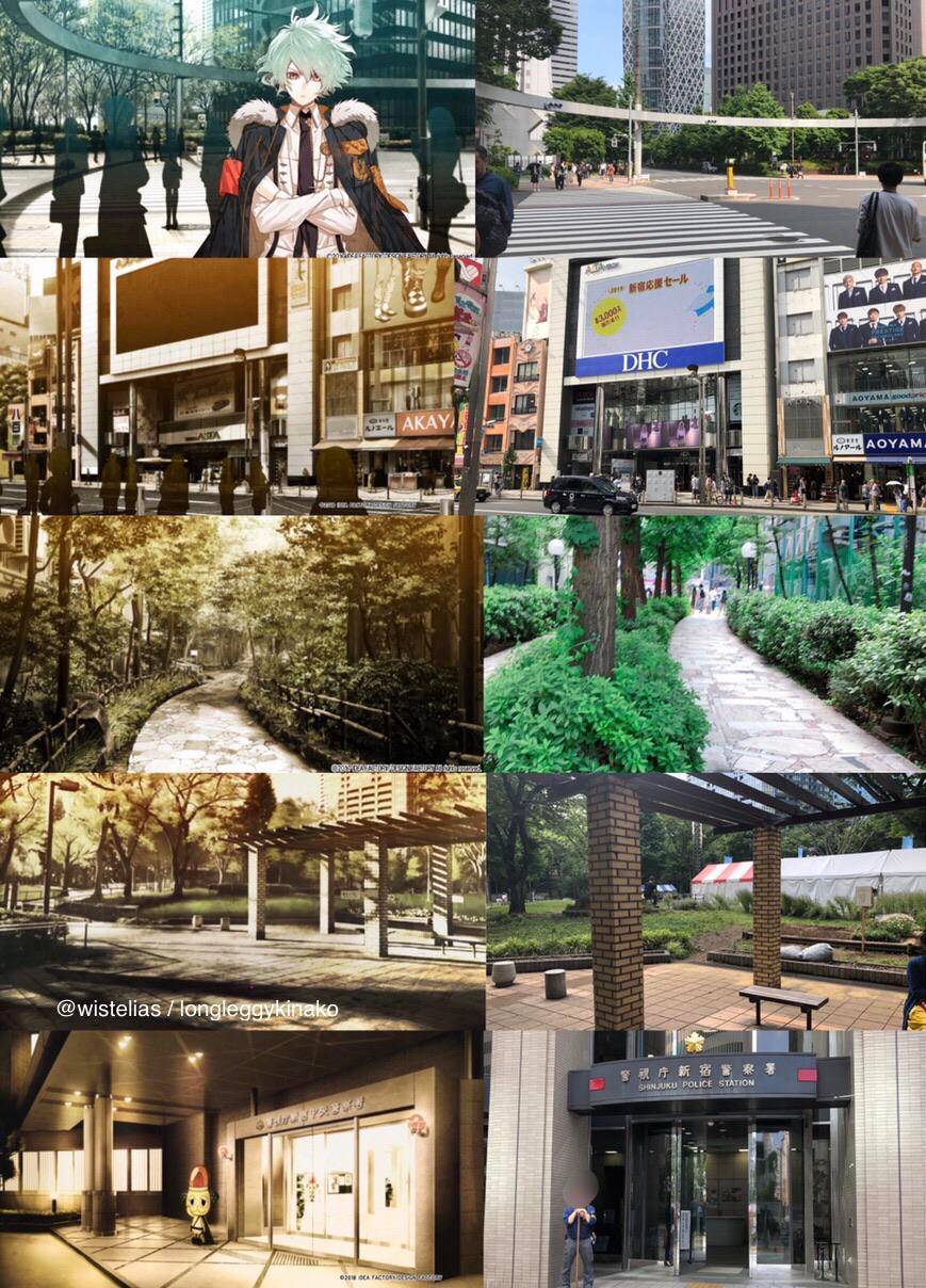[Collar x Malice] Game Backgrounds Based on Real-Life Locations in Shinjuku ☆ | Scrolller