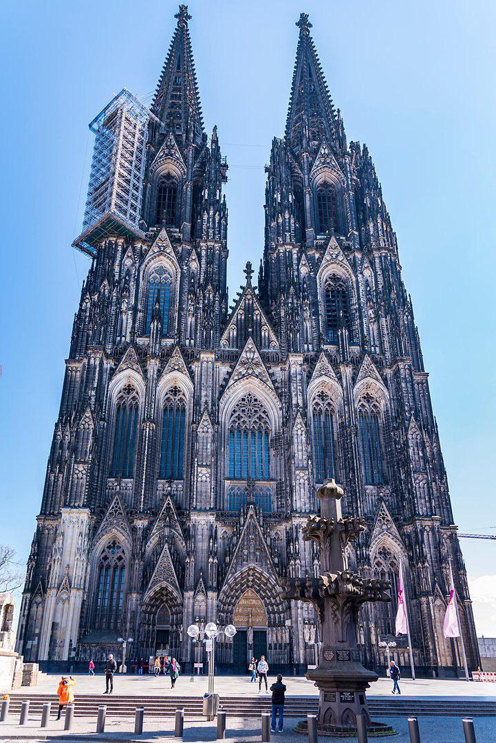 Cologne Cathedral. Masterpiece of gothic architecture. Years build : 1248 - 1880 | Scrolller