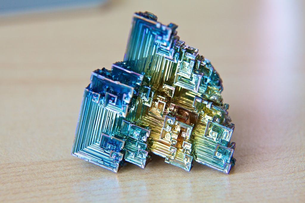 Colourful bismuth crystal | Scrolller