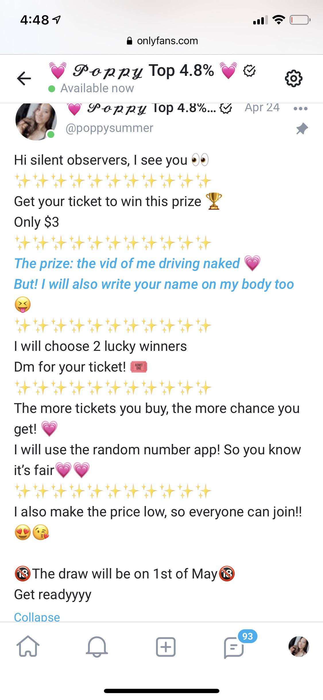 Come get your tickets💓💓💓 | Scrolller