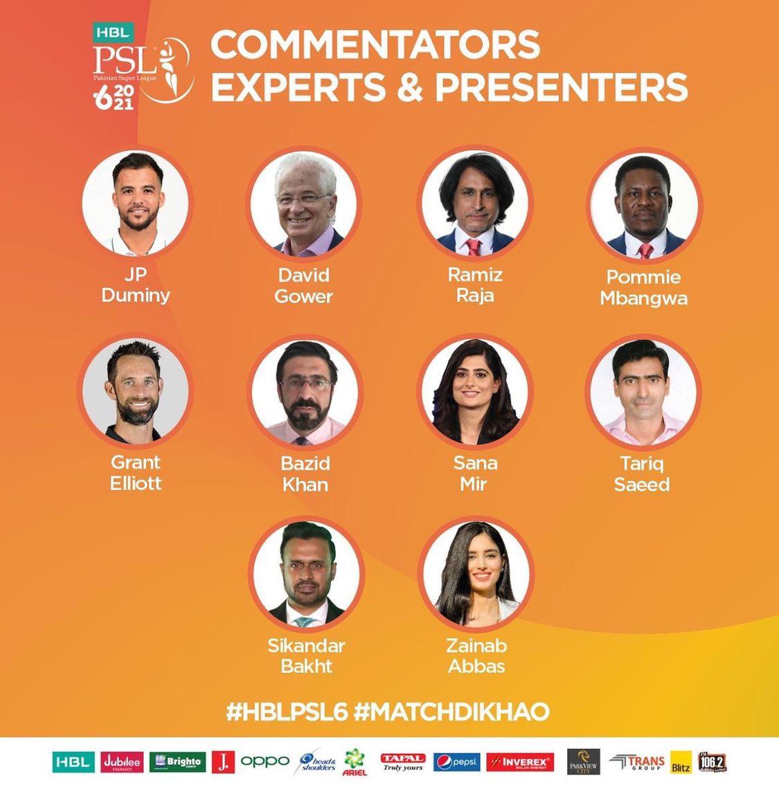 Commentary team for PSL 6 | Scrolller