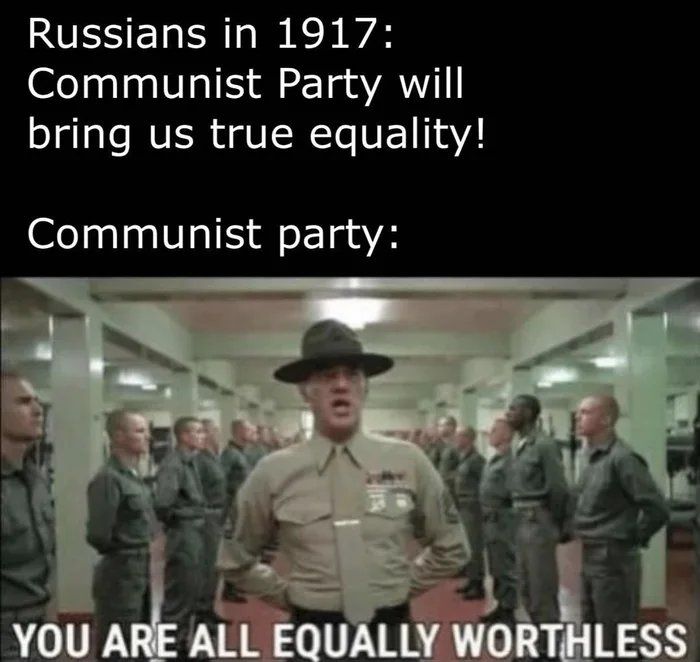 "Communist" equality | Scrolller