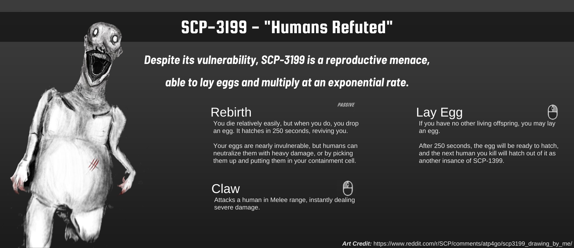 Concept for a potential SCP-3199 class! | Scrolller