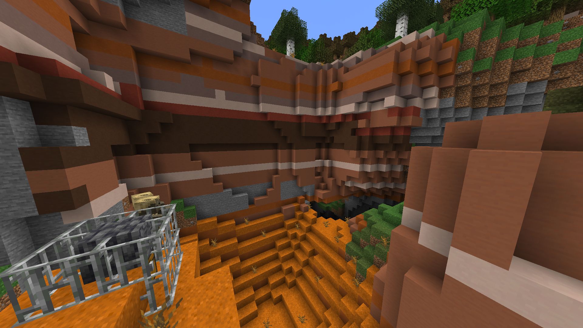 concept idea for a mesa biome cave | Scrolller