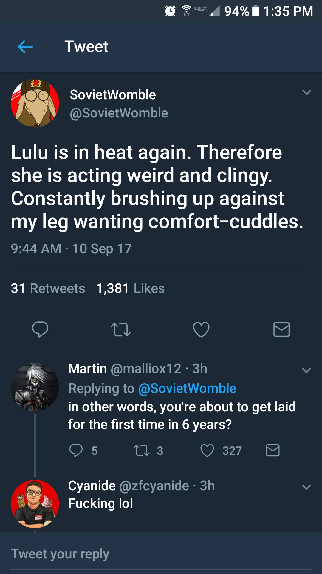 Congrats to Womble | Scrolller