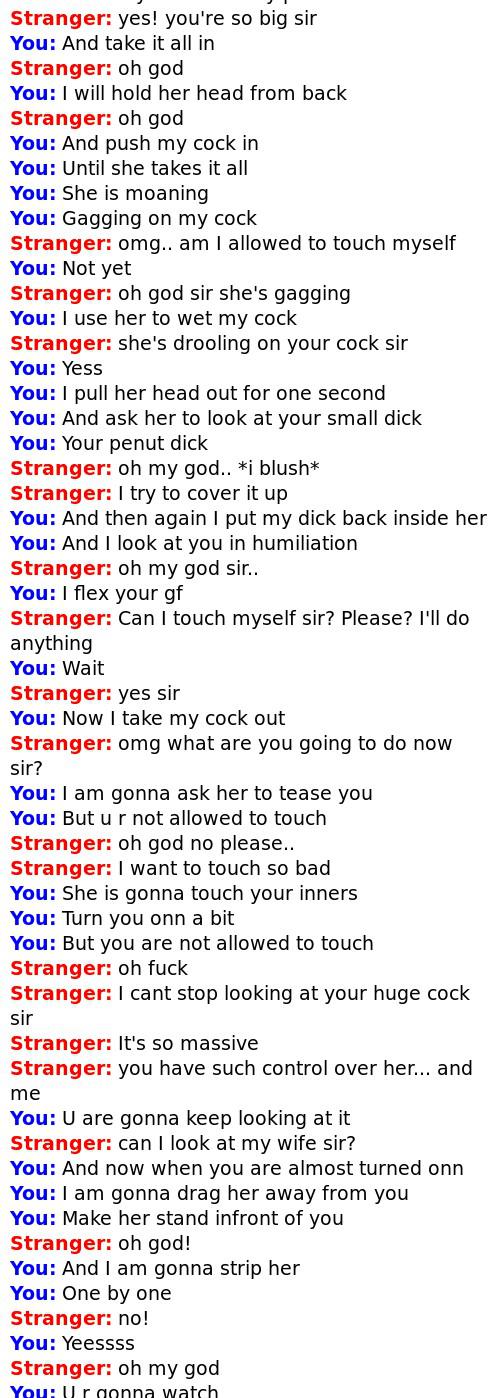 Conversation with cuck. (Humiliation) Pt. 1 | Scrolller