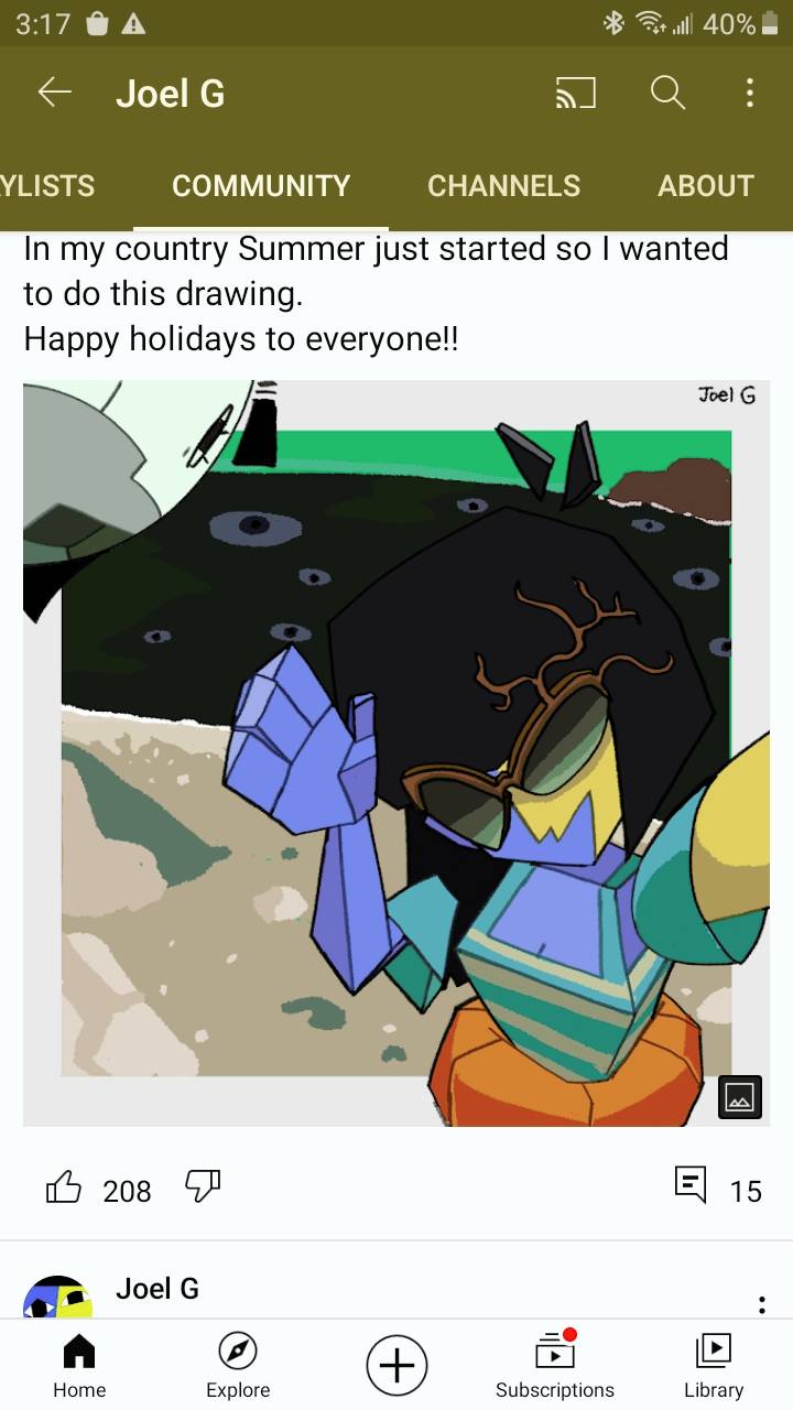 Cool new art by Joel! | Scrolller