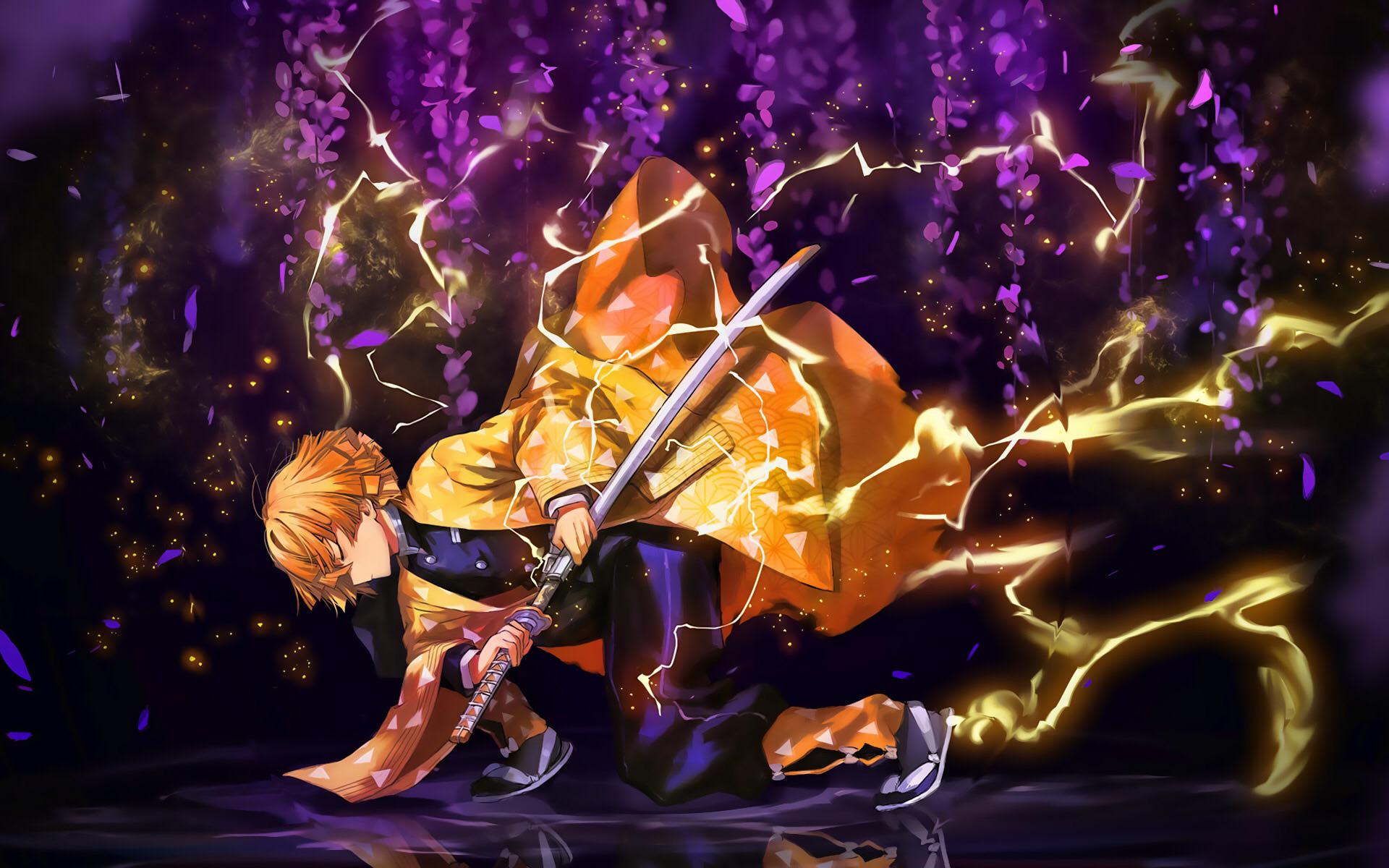 Cool zenitsu wallpaper | Scrolller