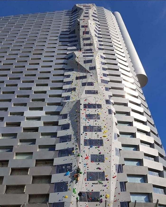 Copenhill 80m tall artificial rock climbing wall | Scrolller