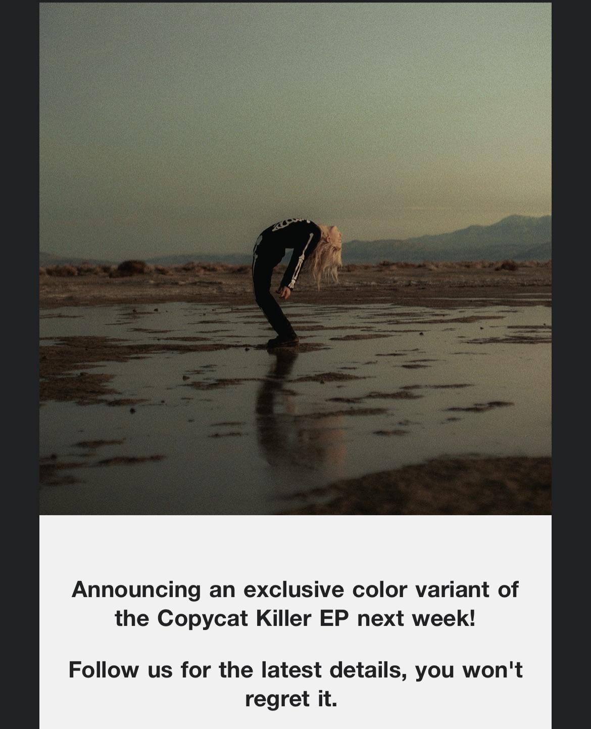 Copycat Killer EP officially coming to her store!!! | Scrolller