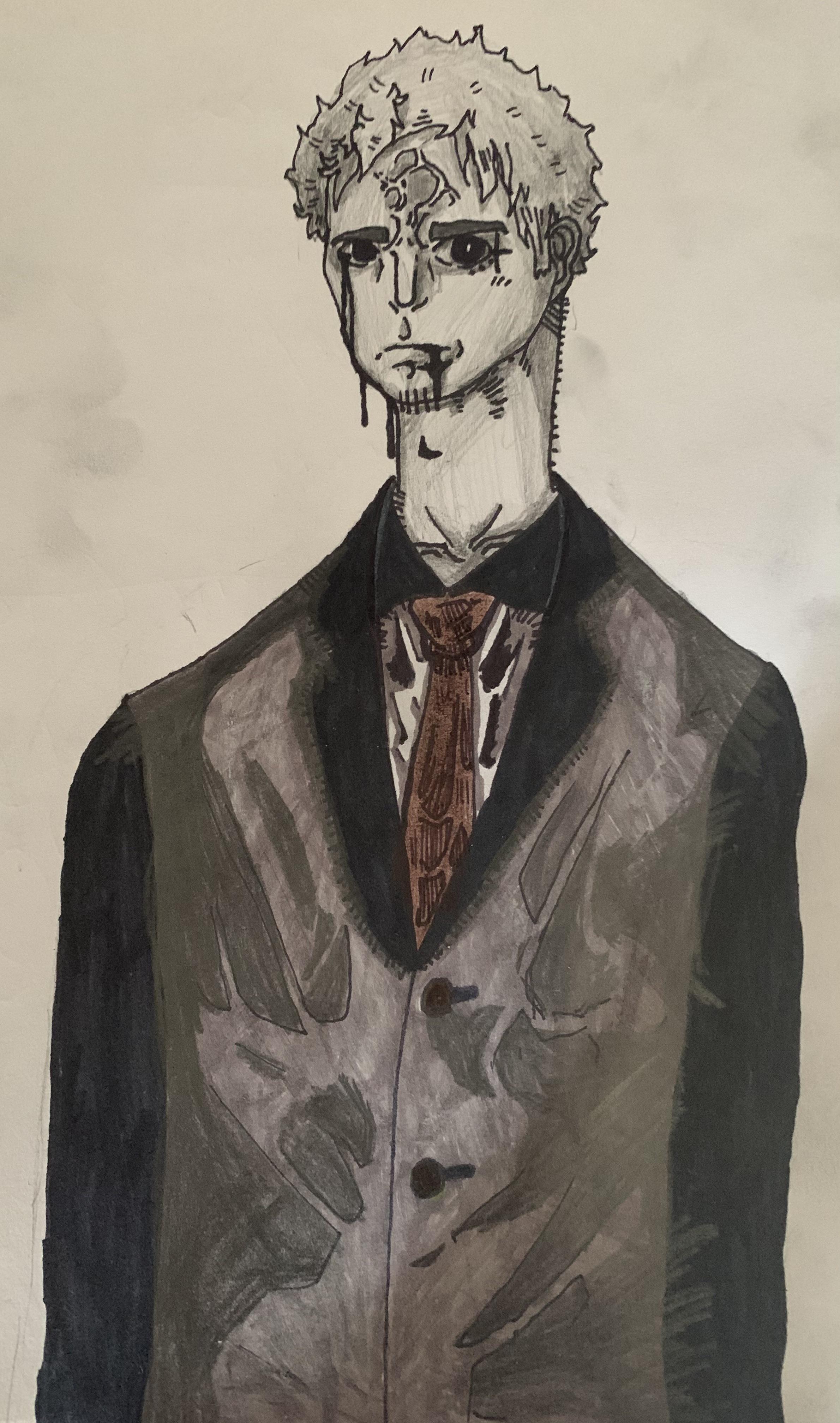 Corrupt, me, pencil and markers, 2021 | Scrolller