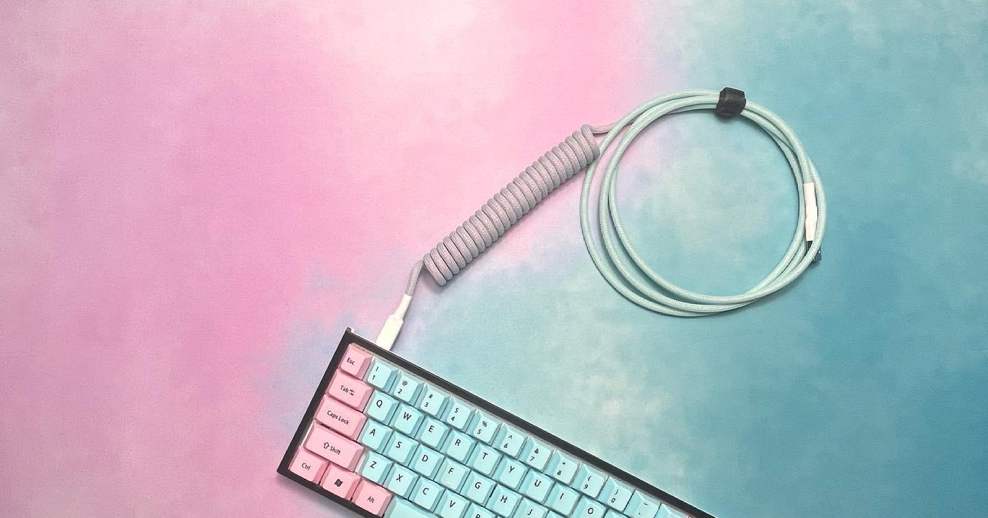 Cotton Candy deskmat and cable! 🍭 | Scrolller