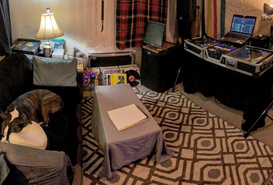 Cozy Basement DJ Nook. | Scrolller