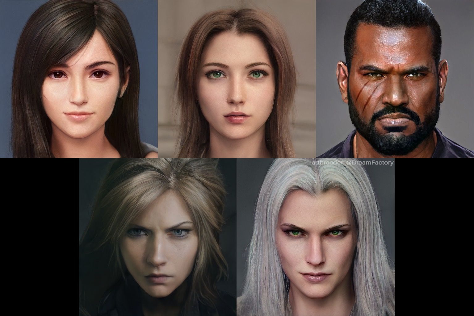 Created the cast of Final Fantasy 7. | Scrolller