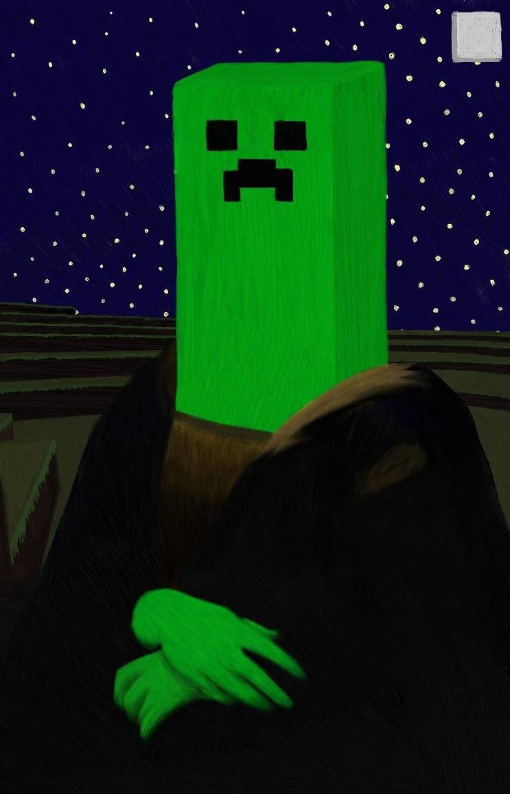 Creeper Mona Lisa (Made by Me) | Scrolller