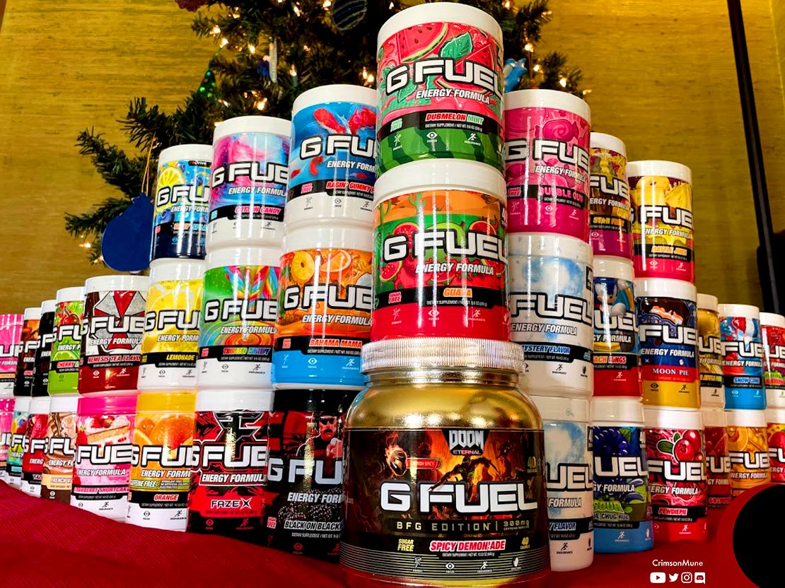 Crimson's GFUEL Tub Supply | Scrolller