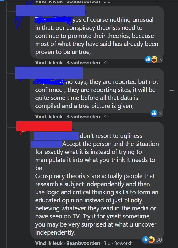 "Critical thinking skills" - (Pulled from the comment sections on a WHO-post STATING vaccine ...