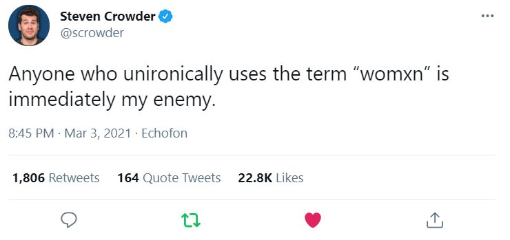 Crowder being accidentally based | Scrolller