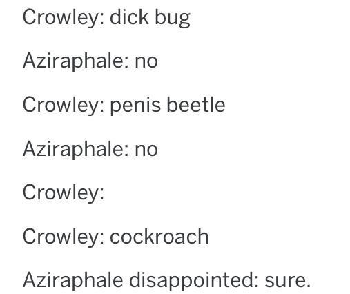 Crowley inventing cockroaches | Scrolller