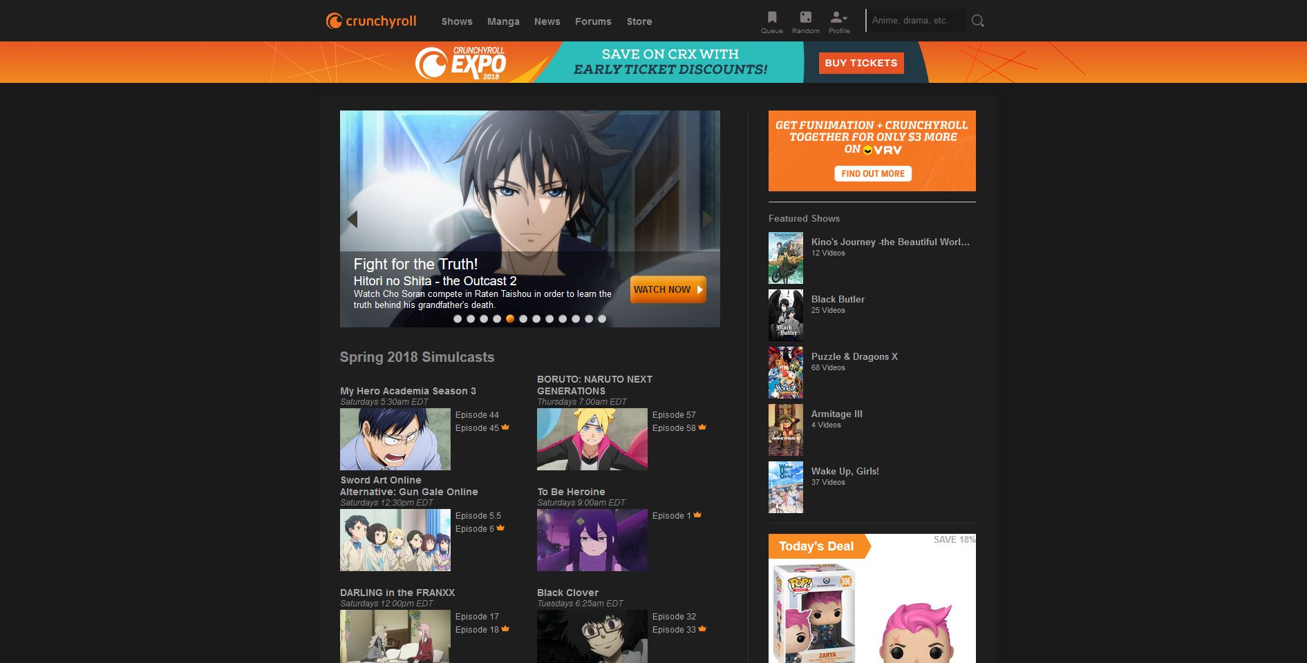 Crunchyroll Dark theme | Scrolller