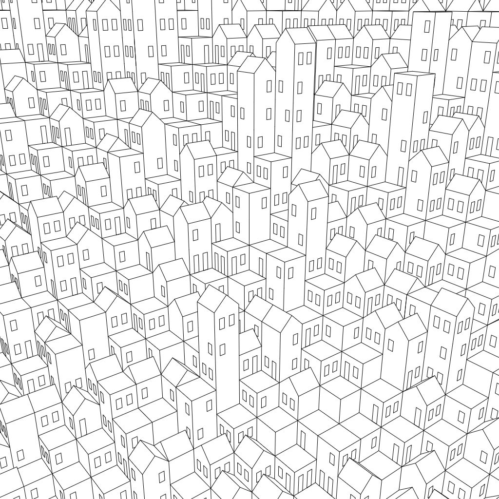 Cubic cityscape #1 | Scrolller