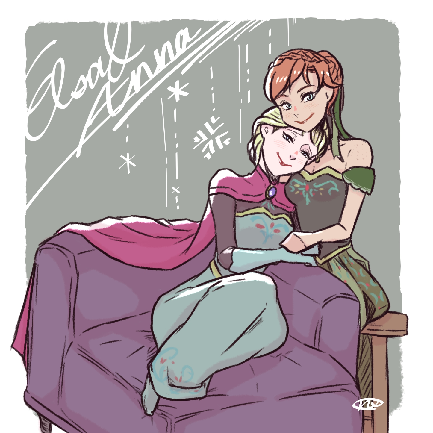 cuddling against the sofa | Scrolller