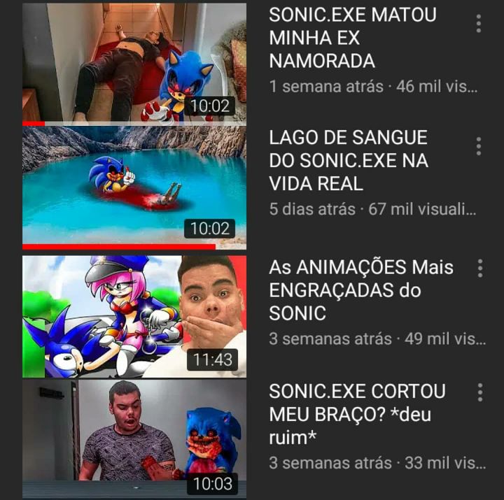 Cuidado com sonic.exe | Scrolller