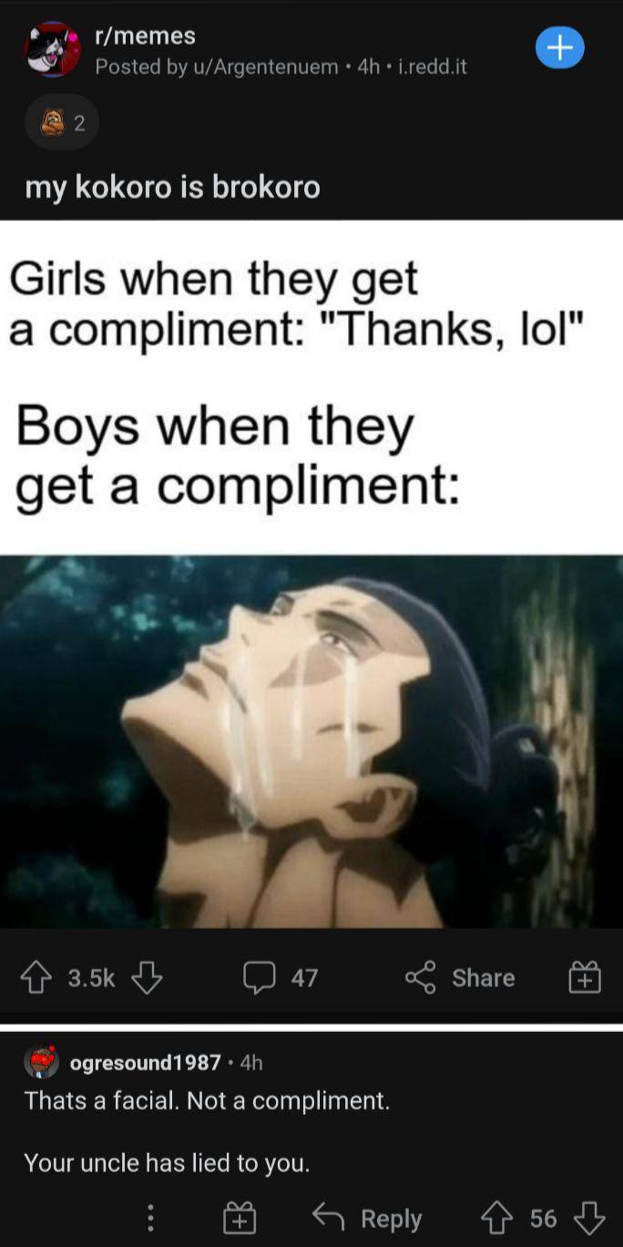 Cursed compliment | Scrolller