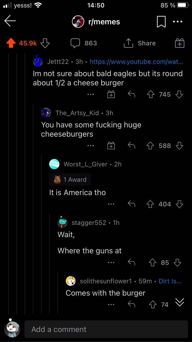 Cursed guns with burgers | Scrolller