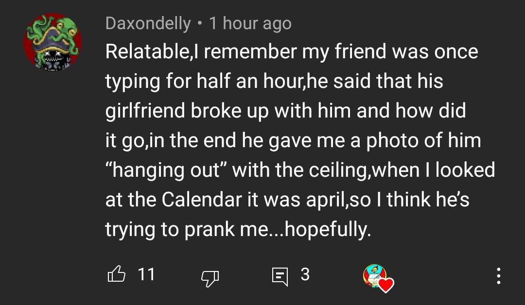 cursed "hanging out" with the ceiling | Scrolller