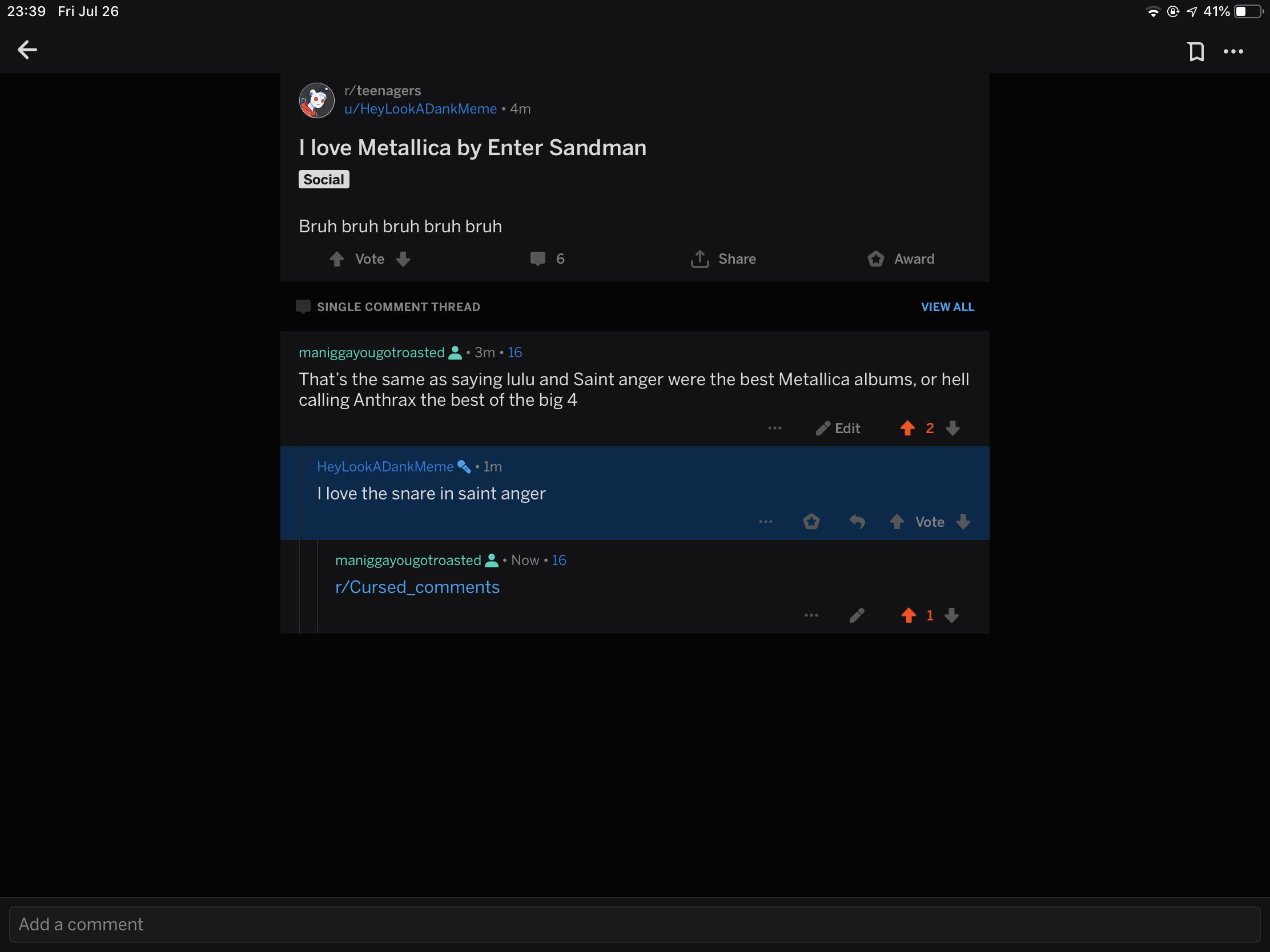 Cursed Metallica | Scrolller